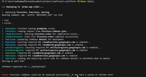 Deploy Message Showing Shutdown Requested Via Quitquitquit Using Version 1241 · Issue