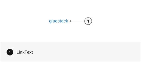 gluestack ui link component installation usage and api