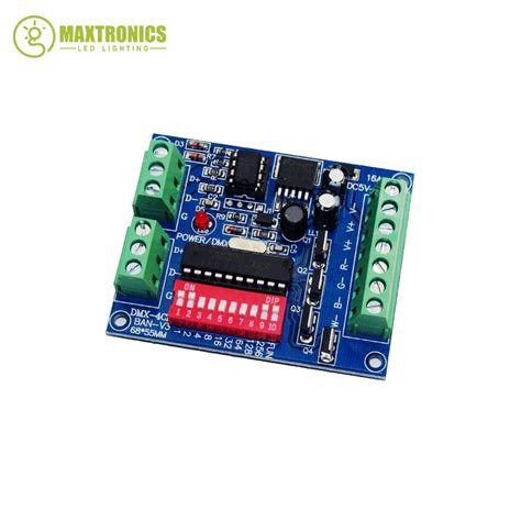 1 Pcs DC12V 24V 4 Channel Dmx 512 Decoder Led Decoder Dimmer Controller