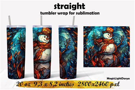 Stained Glass Tumbler Graphic By Daryaboska · Creative Fabrica