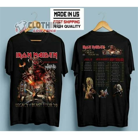 Iron Maiden Legacy Of The Beast Tour 2019 Merch Iron Maiden