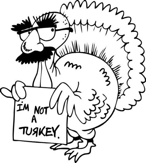 Cute Turkey Coloring Pages