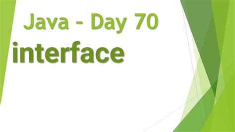 Java Day 70 In Telugu Interface Youtube