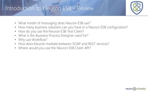 Introduction To Neuron Esb