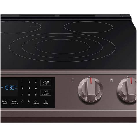samsung 6 3 cu ft front control slide in electric convection range