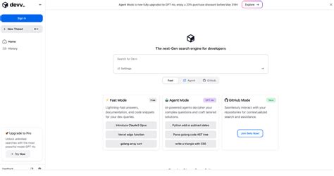 Devv Ai开发者AI搜索引擎 爱兔Ai 遇见未来