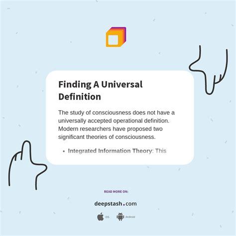 Finding A Universal Definition Deepstash