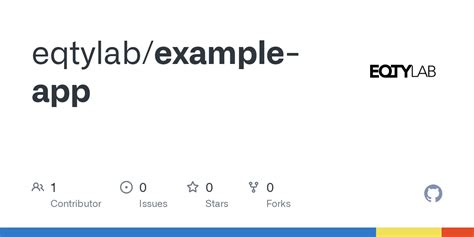 Github Eqtylabexample App