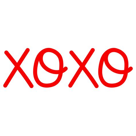Hand Drawn XOXO Lettering On Transparent Background 18250901 PNG