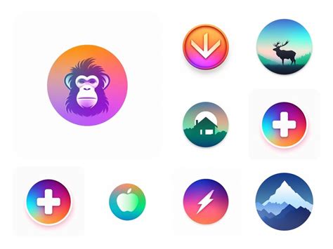 Gradient Circle App Icon Midjourney Prompt Prompting Clipart Graphics
