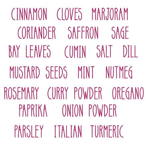 Diy Spice Jar Labels With Your Cricut Free Svg Templates Spice Jar