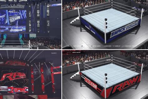 Wwe 2k24 Set Of Raw And Smackdown Arenas From 2015