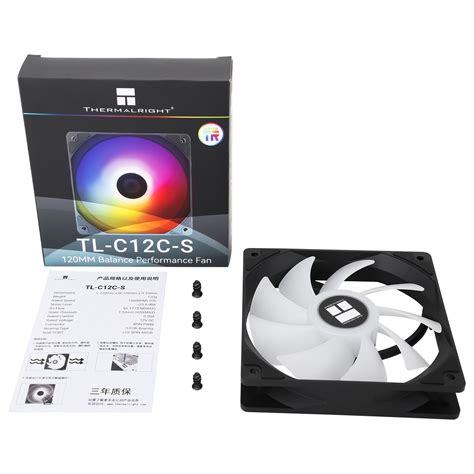 Fan Case Thermalright TL C12C S Đen ARGB fan lẻ TINHOCNGOISAO COM