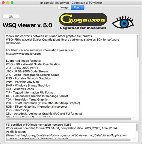 Free Wsq Viewer For Windows Macos Linux Cognaxon
