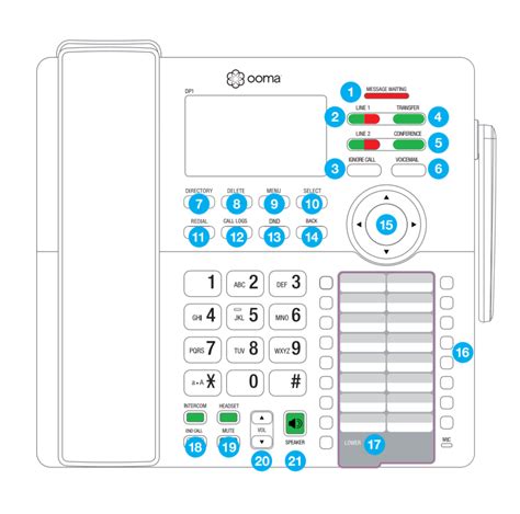 Ooma Dp1 Desk Phone Quick Reference Guide Ooma Office Support