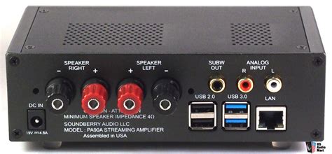 Integrated Raspberry Pi 4b With 32 Bit Dac Class D Amplifier With Output For Power Subwoofer