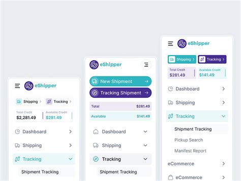 Sidebar Navigation Eshipper By Denys A☘️ On Dribbble