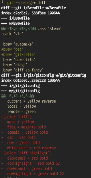 Color Not Matching Between `delta` And `git Diff` · Issue 678