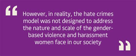 Why Is Sex And Gender Not Included Within Hate Crime Legislation In