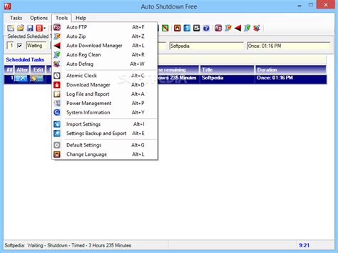 Auto Shutdown Free Download Softpedia
