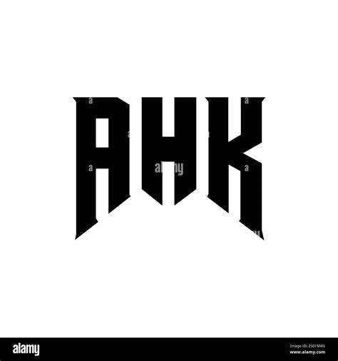 Ahk Letter Logo Design For Technology Company Ahk Logo Design Black