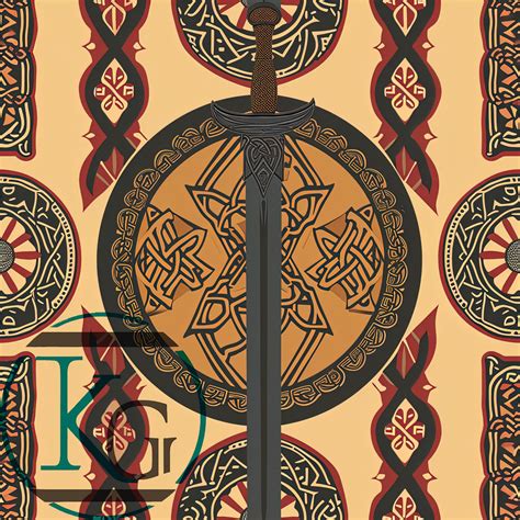 Viking Designs Seamless Tileable Set 1 Format  2k Resolution 8 Patterns Etsy