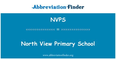 Nvps 定义 北观小学 North View Primary School