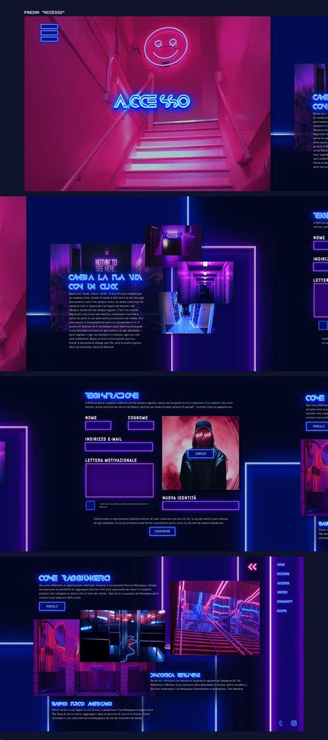 D E L I R I U M UI Design Visual Communication On Behance