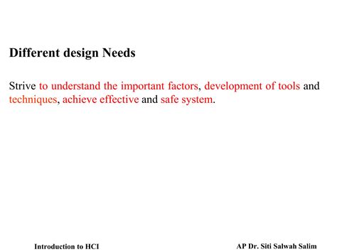 Introduction To Human Computer Interaction Pptx Computer Software