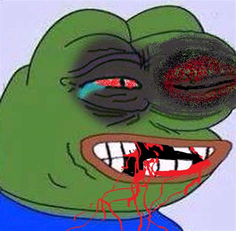 Pepe Grin Beat Up Missing Teeth Bleeding Pepe The Frog Know Your Meme