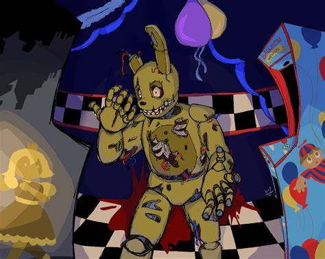 Springtrap Fanart Rfivenightsatfreddys