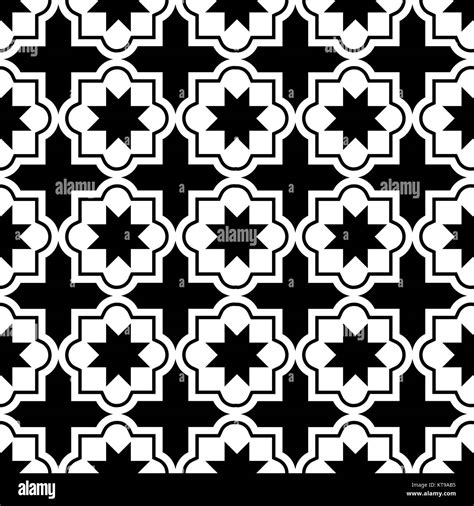 Moroccan Pattern Black And White