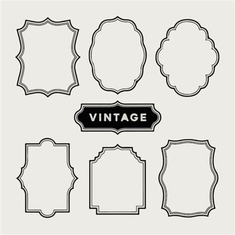 A Picture Of A Vintage Frame With A Black Frame And A White Frame