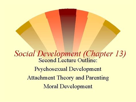 Social Development Chapter 13 Second Lecture Outline Psychosexual