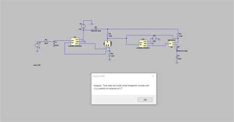 Operational Amplifier Ltspice Time Step To Small For 0 5v To 4