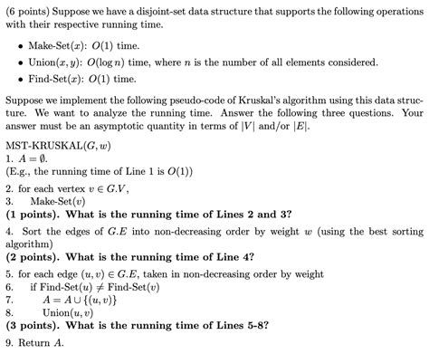 Solved Points Suppose We Have A Disjoint Set Data Chegg