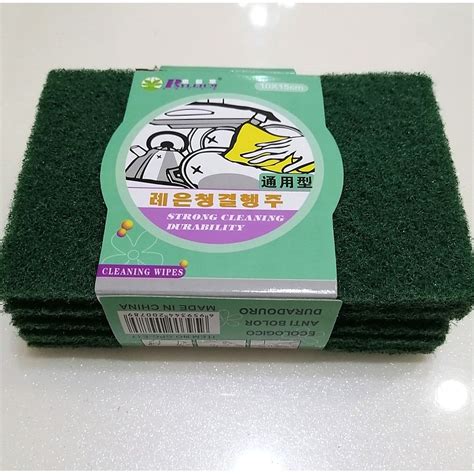 High Quality Green Sponge Span Cuci Pinggan 5 Pcs Set Shopee Malaysia