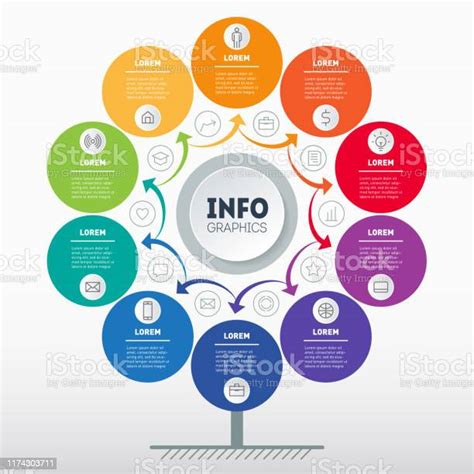 Présentation Dentreprise Ou Concept Dinfographie Avec 10 Options Et 20