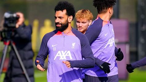 Liverpool Star Mohamed Salah Spotted At Training Boost For City Clash