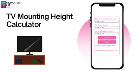 Tv Mounting Height Calculator Calculatorspot