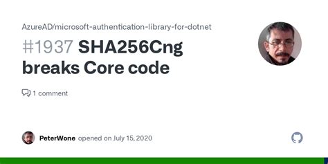 sha256cng breaks core code · issue 1937 · azuread microsoft