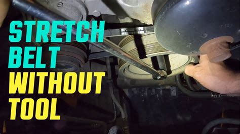 Silverado Serpentine And Ac Belt Replacement Stretch Fit Belt Youtube