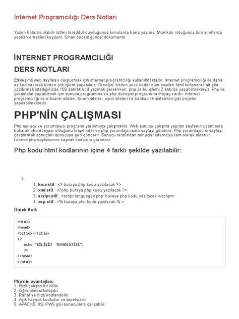 php basics pdf