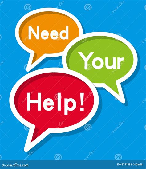Need Your Help Stock Illustration Illustration Of Connection 42731081