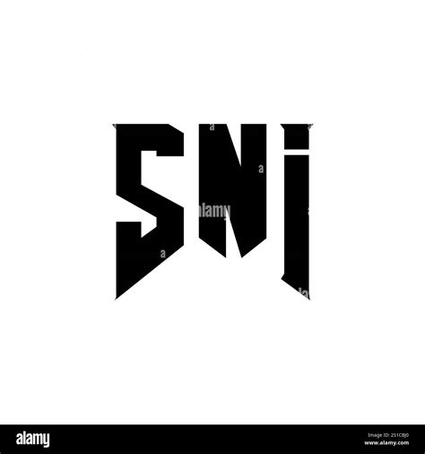 Sni Letter Logo Design For Technology Company Sni Logo Design Black