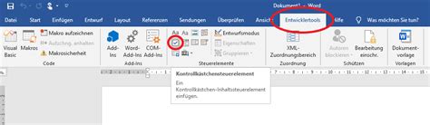 Word Tricks eine Checkbox ins Dokument einfügen PCtipps de