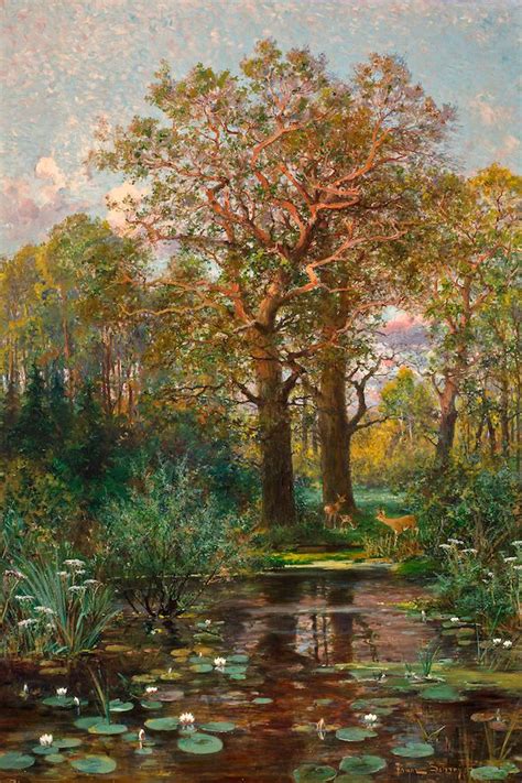 Bonhams Franz Schreyer German Born 1858 Waldesruh 49 14 X 33 3