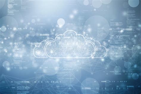 Cloud Computing Concept Background Digital Abstract Background Stock Illustration