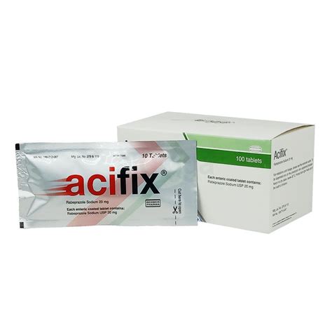 Acifix 20mg Tablet এসিফিক্স ২০ মিগ্রা ট্যাবলেট Arogga Online Pharmacy