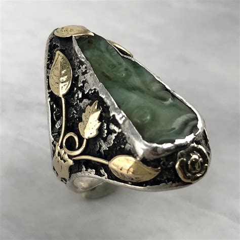 Carved Jade Rings